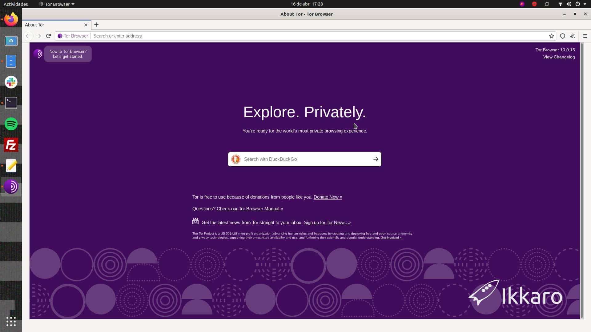 How to navigate with the ip of the country we want with TOR - Ikkaro